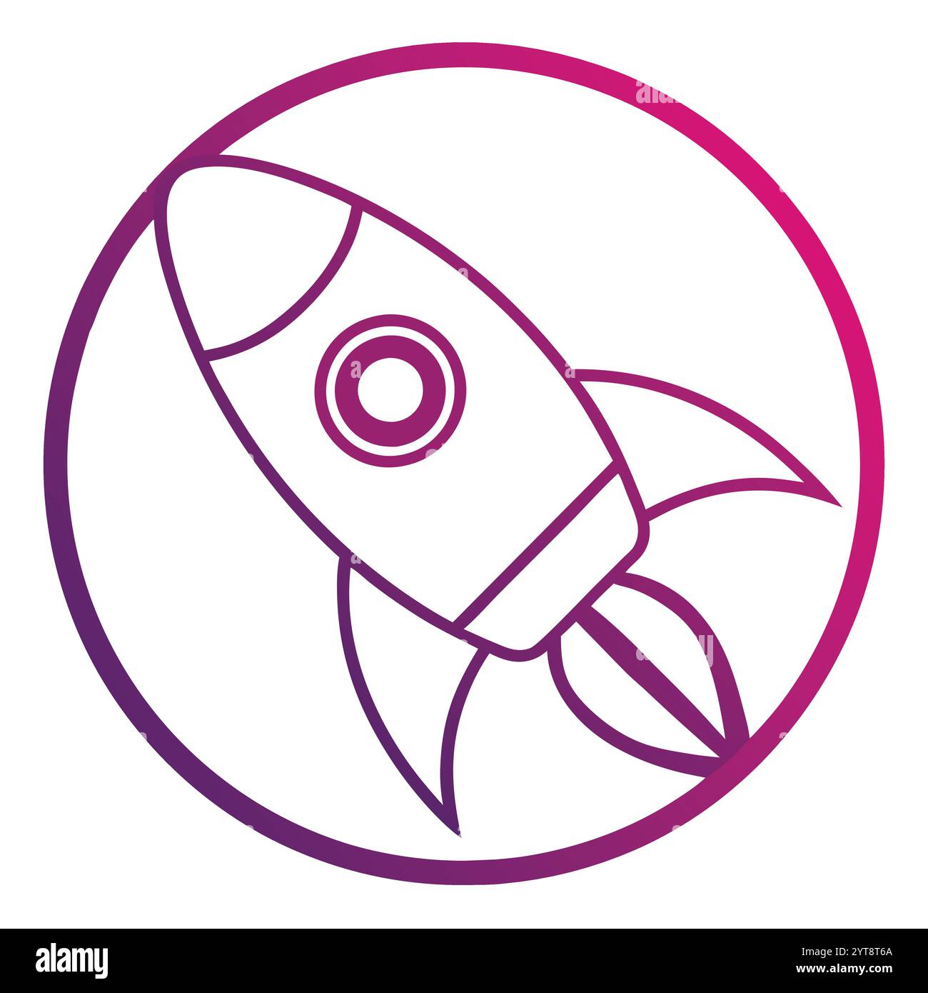 Rocket ship line art logo icon in a sleek and modern design. Perfect ...