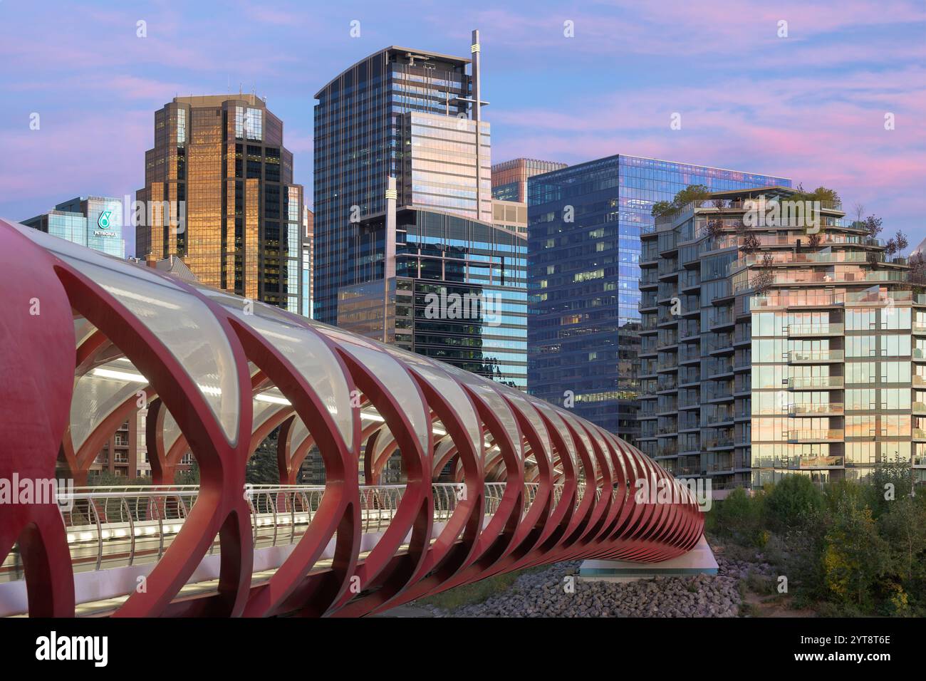 Peace bridge is a pedestrian bridge hi-res stock photography and images ...