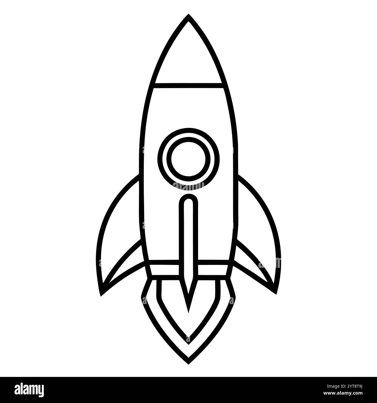 Rocket ship line art logo icon in a sleek and modern design. Perfect ...