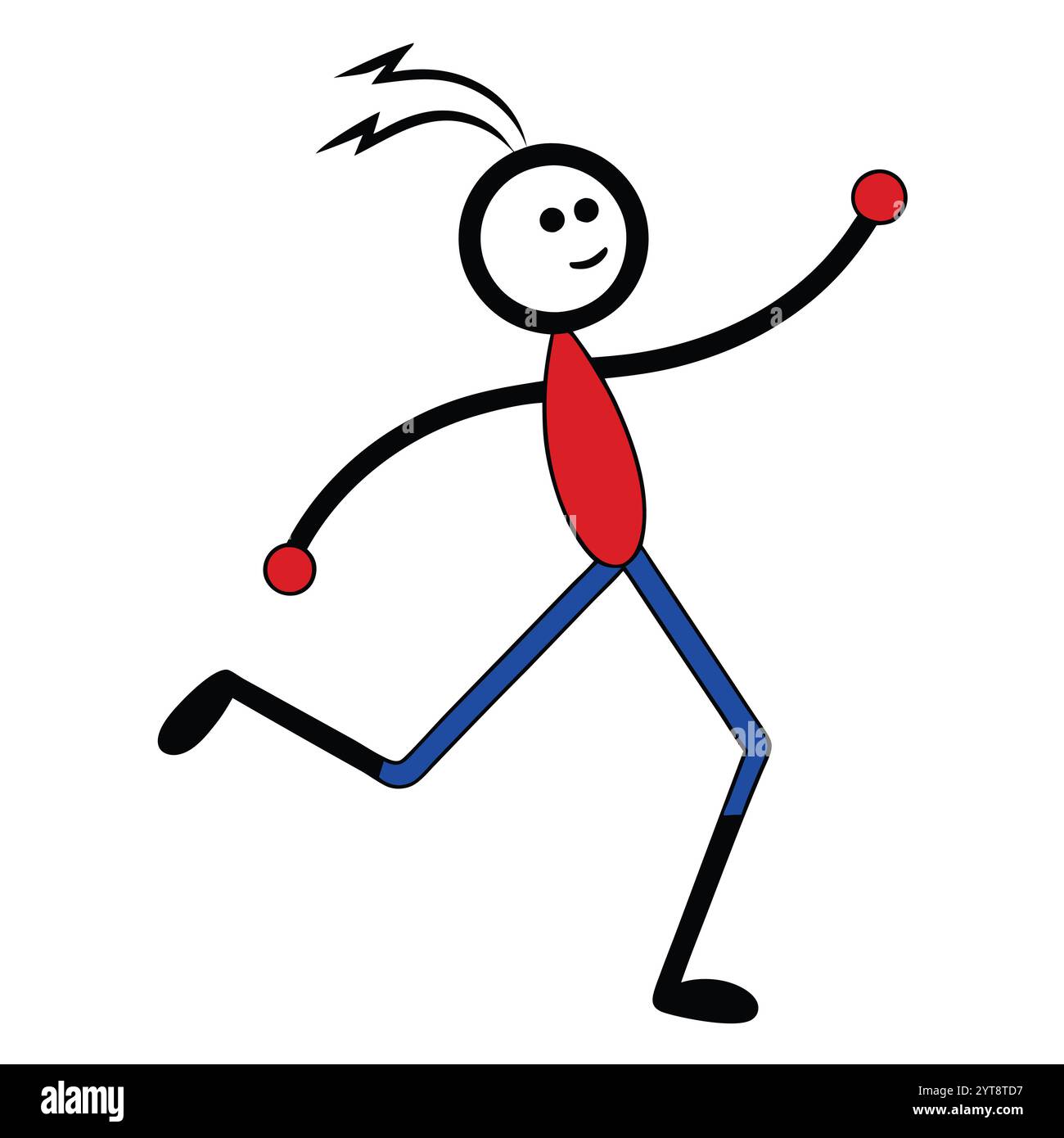 Dynamic Stick Figures in Motion Silhouette Vector Art for Web Icons ...