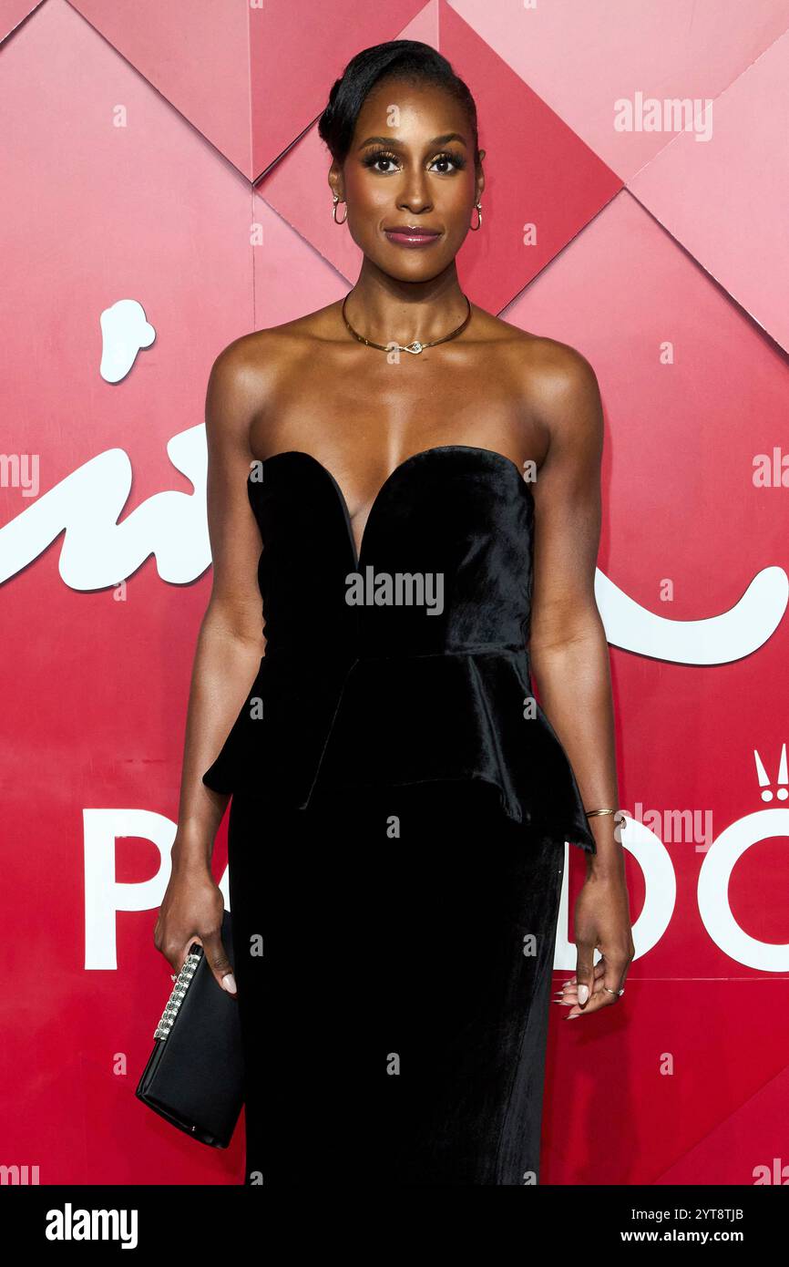 Issa Rae poses for photographers upon arrival at the The Fashion Awards ...
