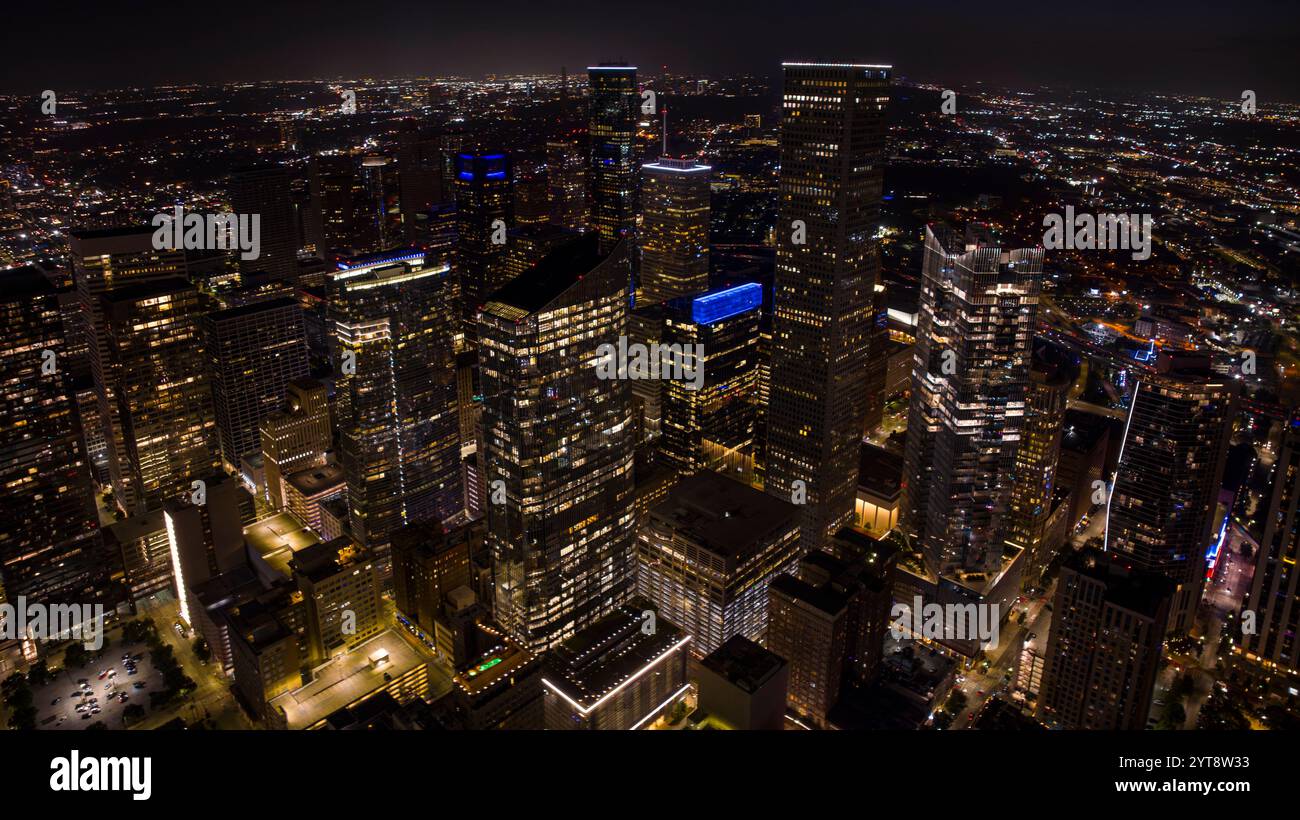 Aerial view houston skyscrapers hi-res stock photography and images - Alamy