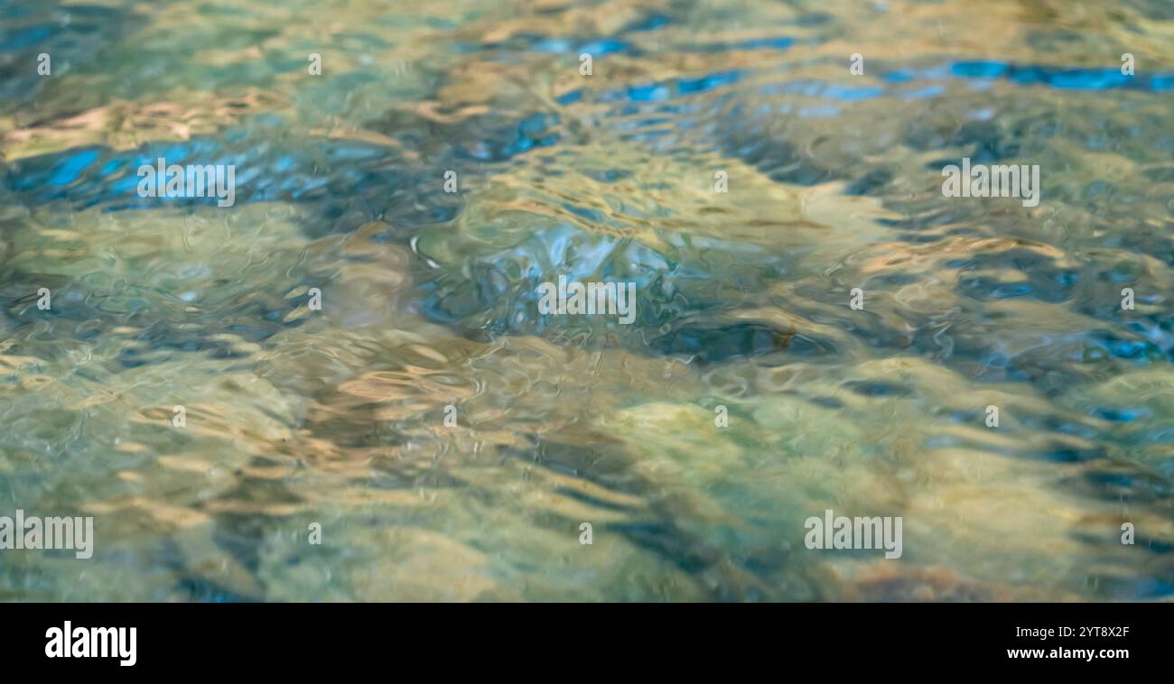 Full frame low angle shot showing a flowing water surface with some ...