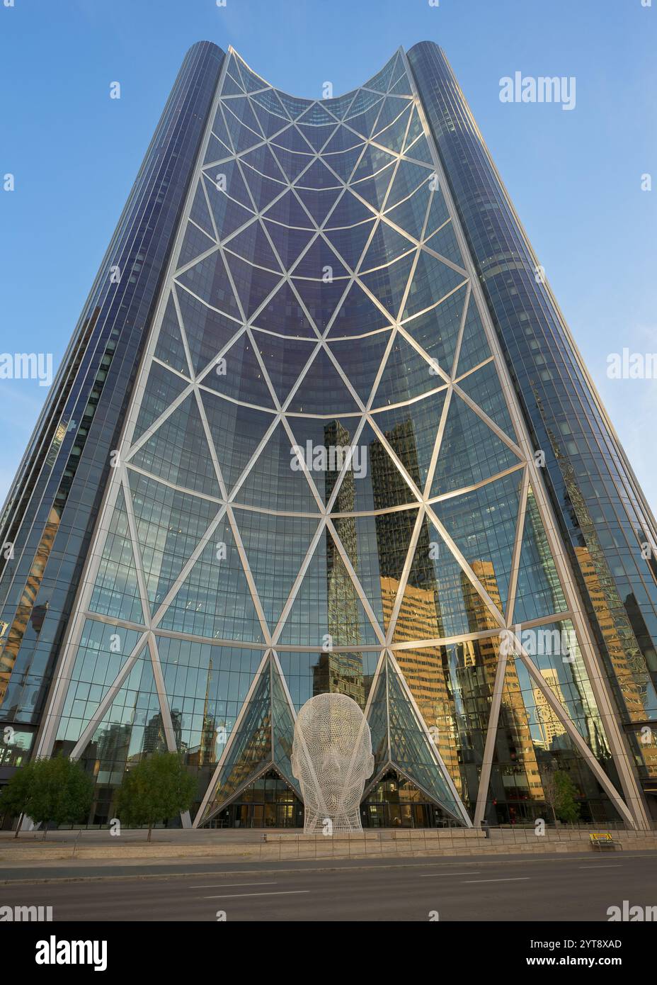 Wonderland sculpture in front of the Bow skyscraper at 500 Centre ...