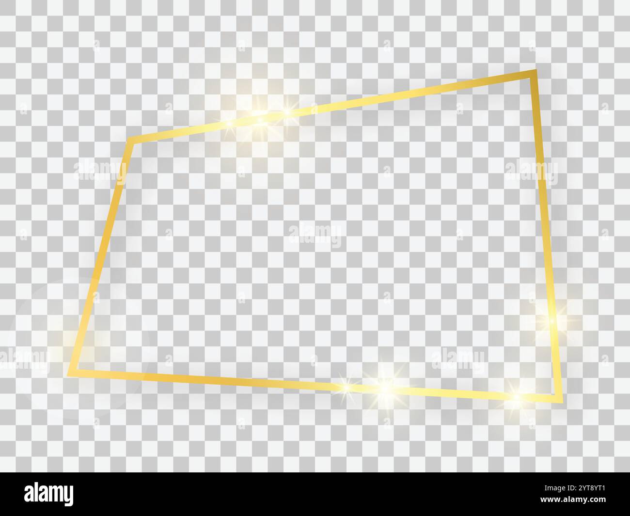 Gold rectangle border hi-res stock photography and images - Alamy