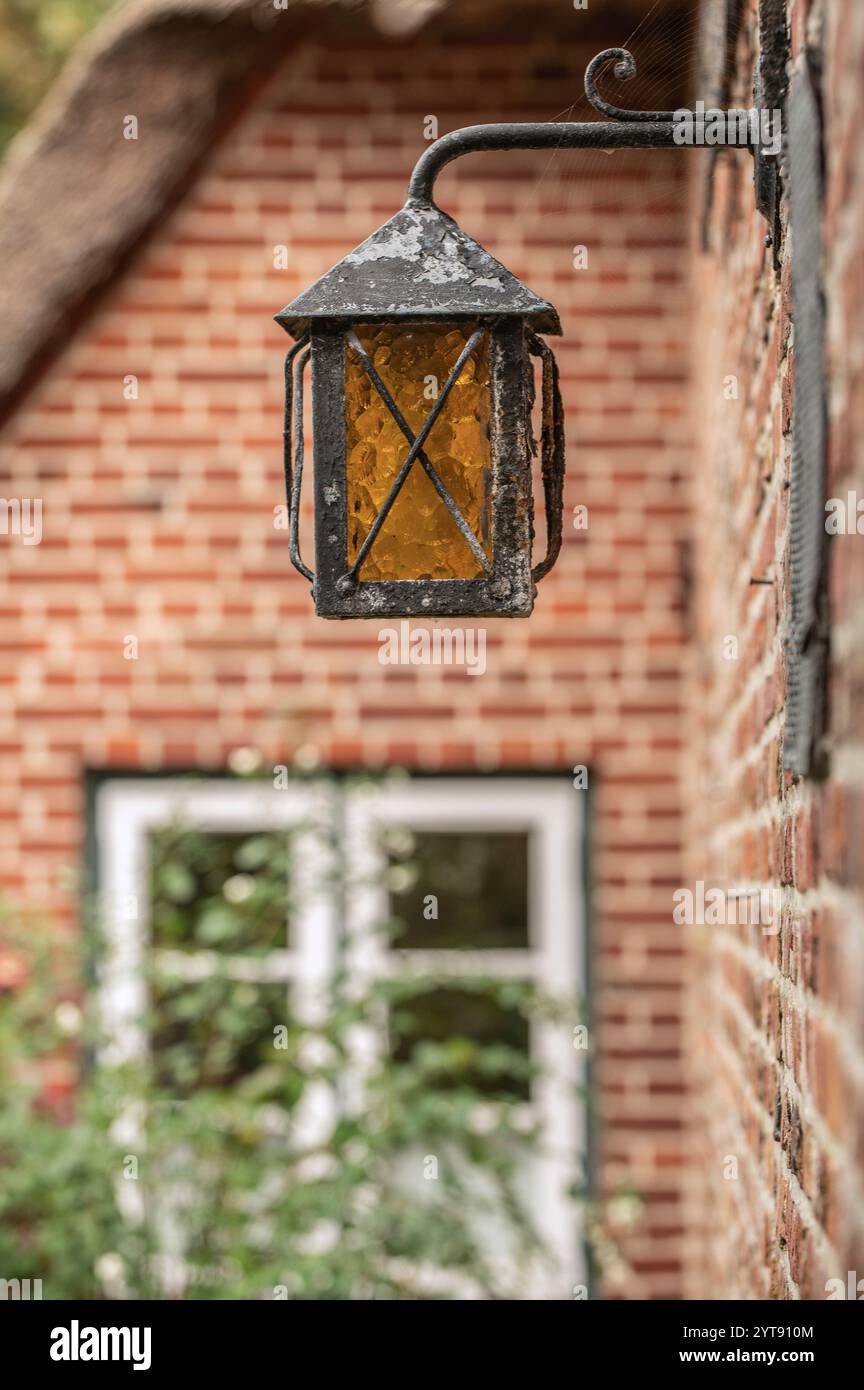 Nostalgic outdoor wall light Stock Photo - Alamy