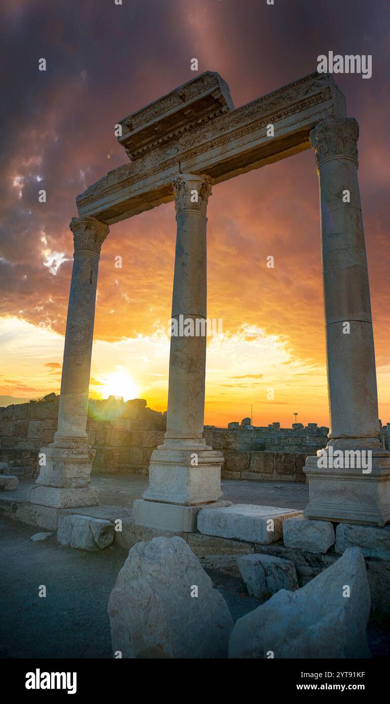 Ruins of the ancient town of Laodikeia is one of the cities of Anatolia ...