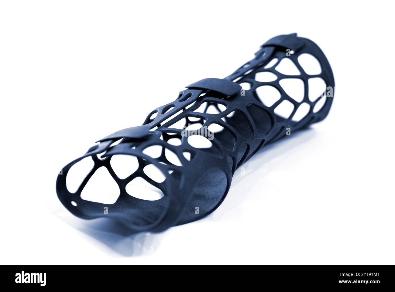 Hand splint corset prosthesis printed on 3D printer from molten black ...