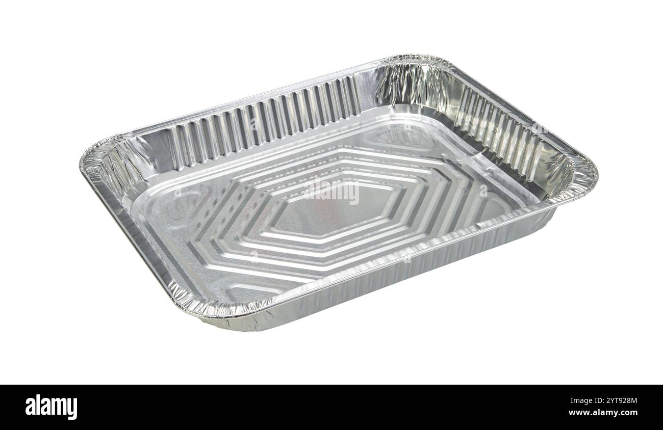 Empty aluminum tray Stock Photo - Alamy