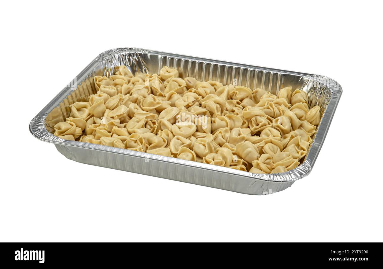 Pasta in aluminum pan, USA Stock Photo - Alamy