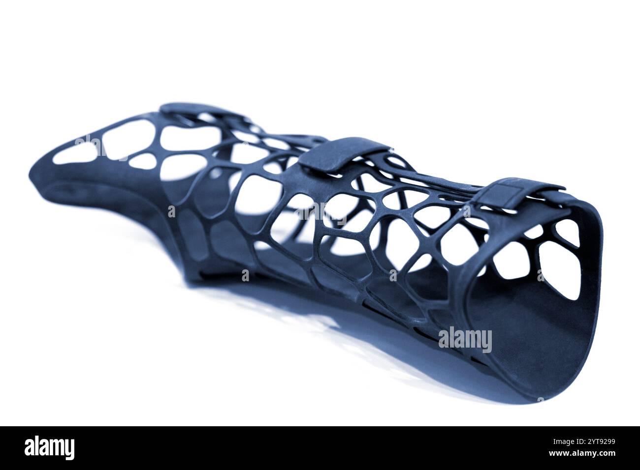 Hand splint corset prosthesis printed on 3D printer from molten black ...