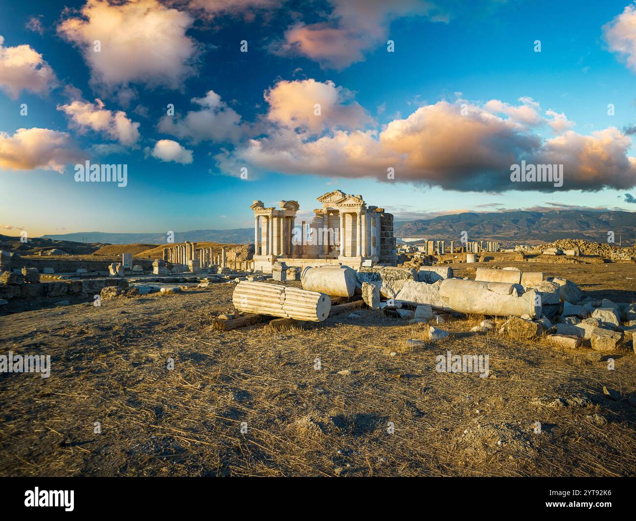 Ruins of the ancient town of Laodikeia is one of the cities of Anatolia ...