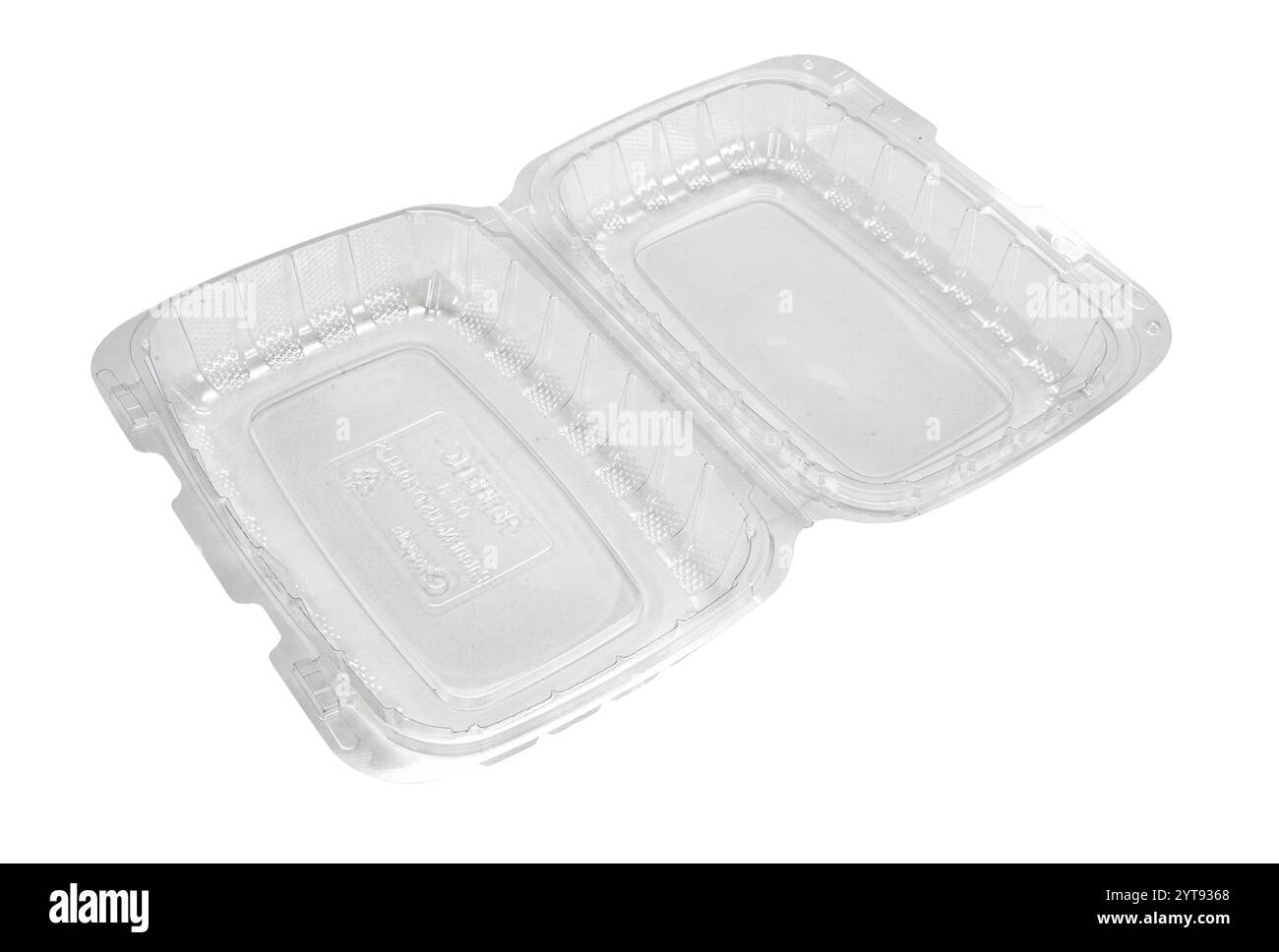 Clear plastic food container Stock Photo - Alamy