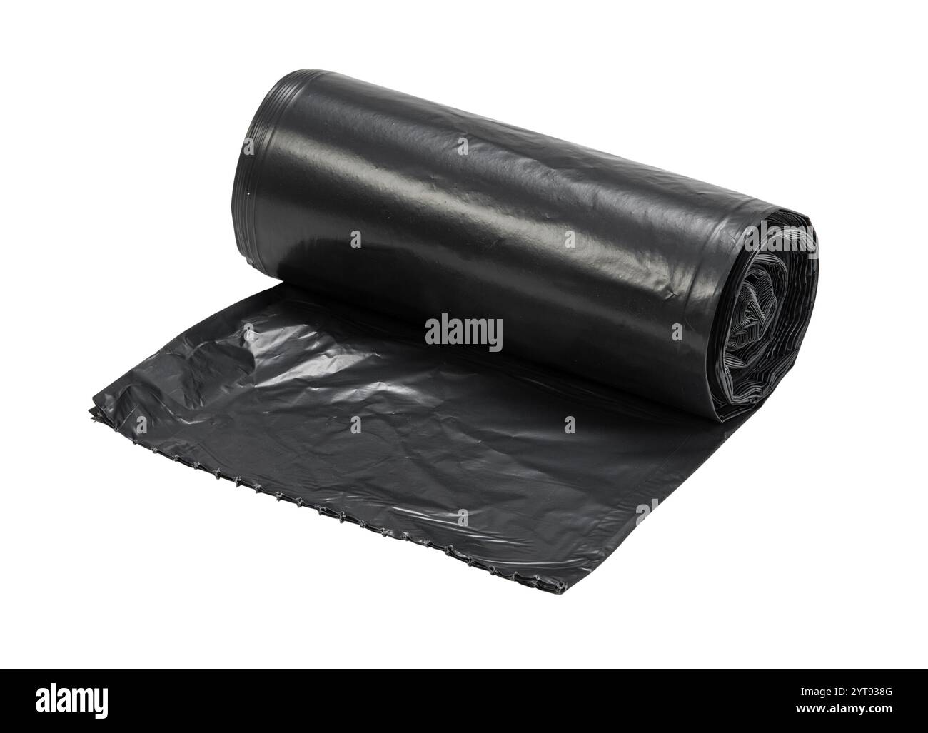 Roll of new trash bags Stock Photo - Alamy