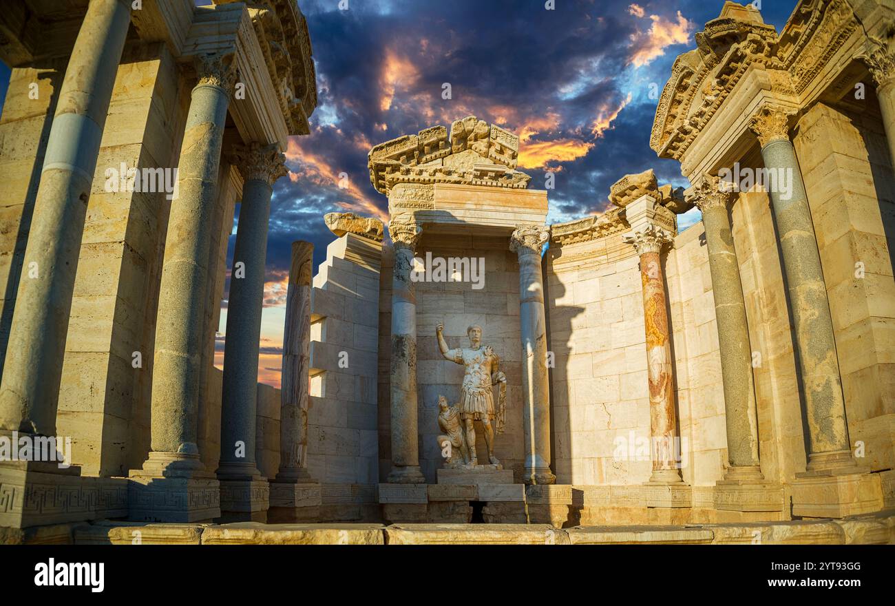Ruins of the ancient town of Laodikeia is one of the cities of Anatolia ...