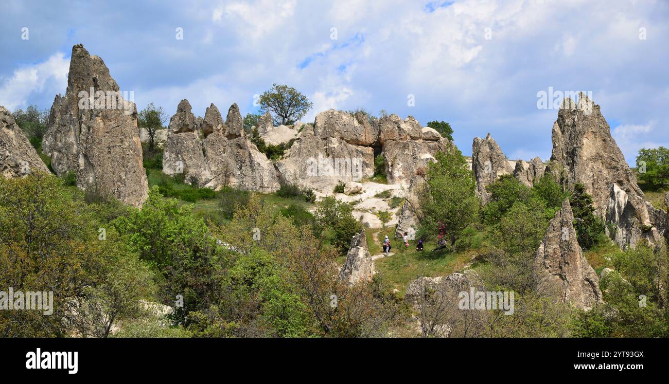 Abaci Fairy Chimneys, located in Kızılcahamam, Ankara, Turkey, is an ...