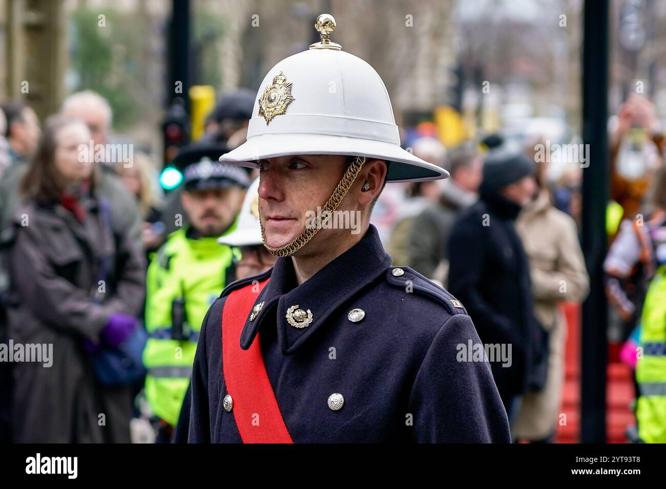 Liverpool, UK. Friday 6th December 2024, HMS Prince Of Wales: The crew ...