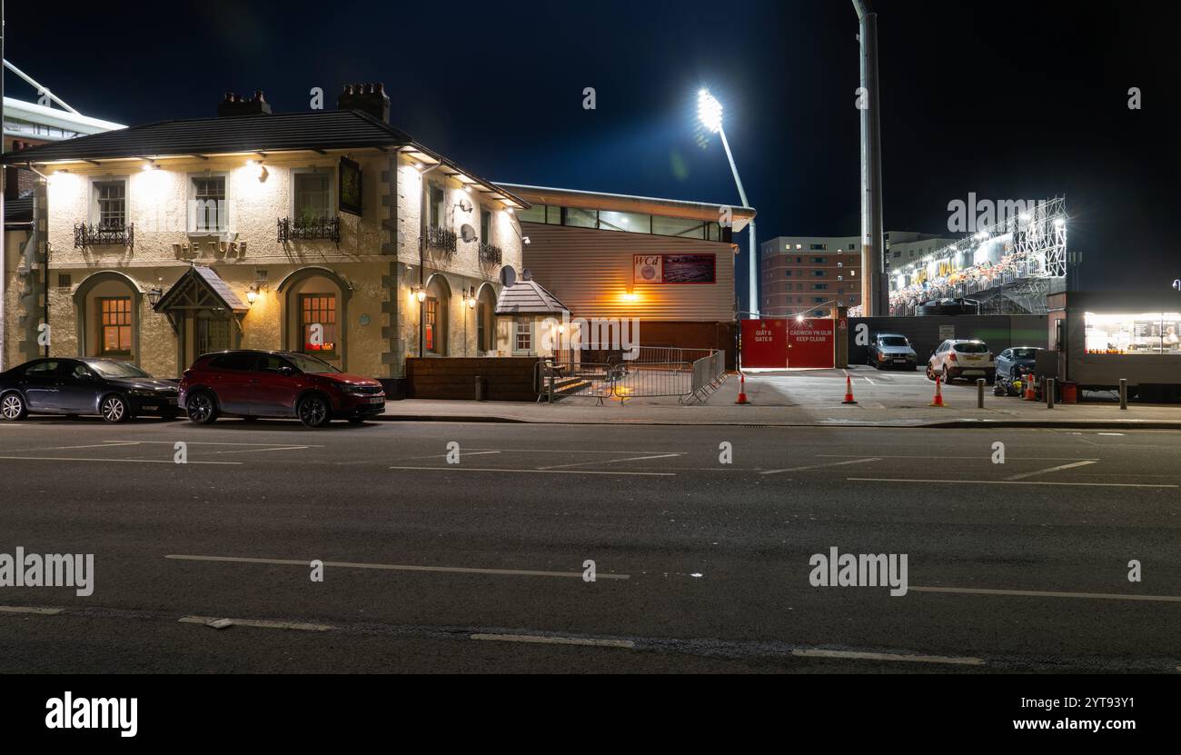 The Turf Hotel and The Racecourse Ground, home of Wrexham Football Club ...