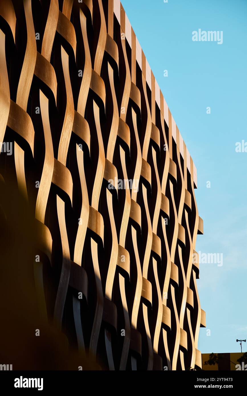 Architectural Abstract A Woven Pattern Facade that Captivates the Eye ...
