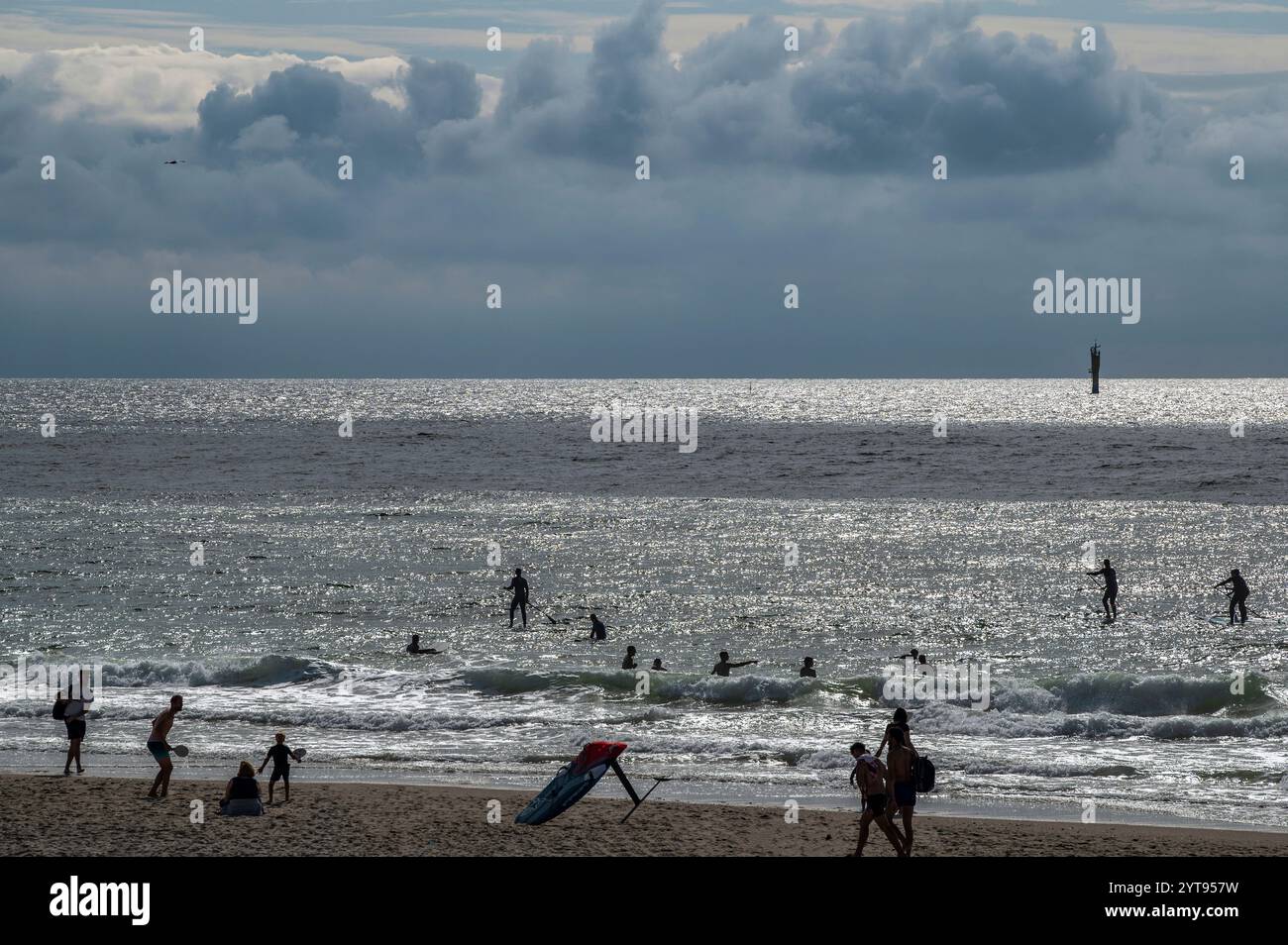 Water sports on the North Sea beach Stock Photo - Alamy