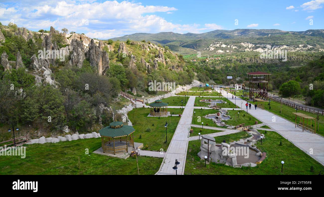 Abaci Fairy Chimneys, located in Kızılcahamam, Ankara, Turkey, is an ...