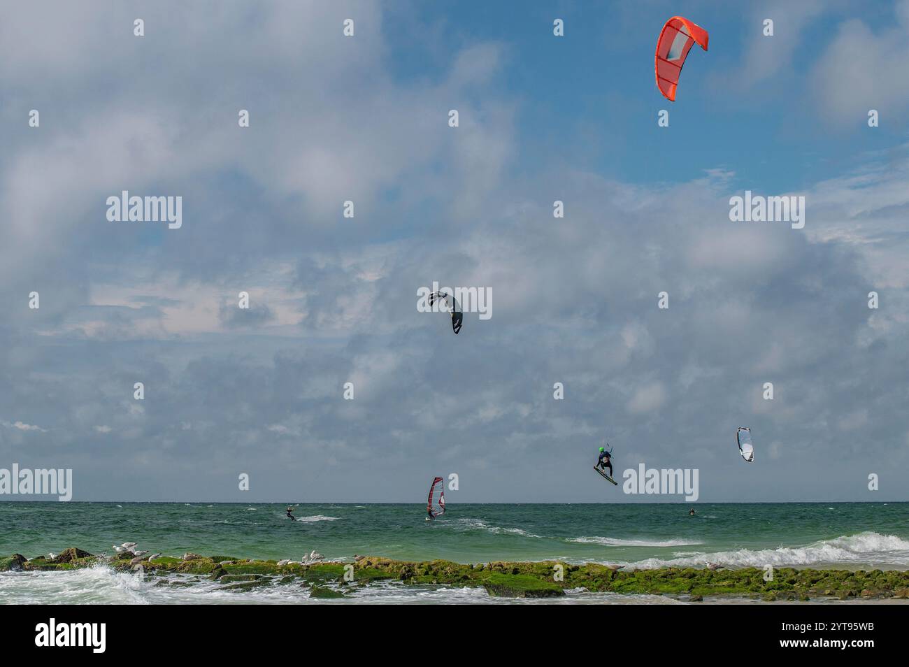 Water sports on the North Sea coast Stock Photo - Alamy