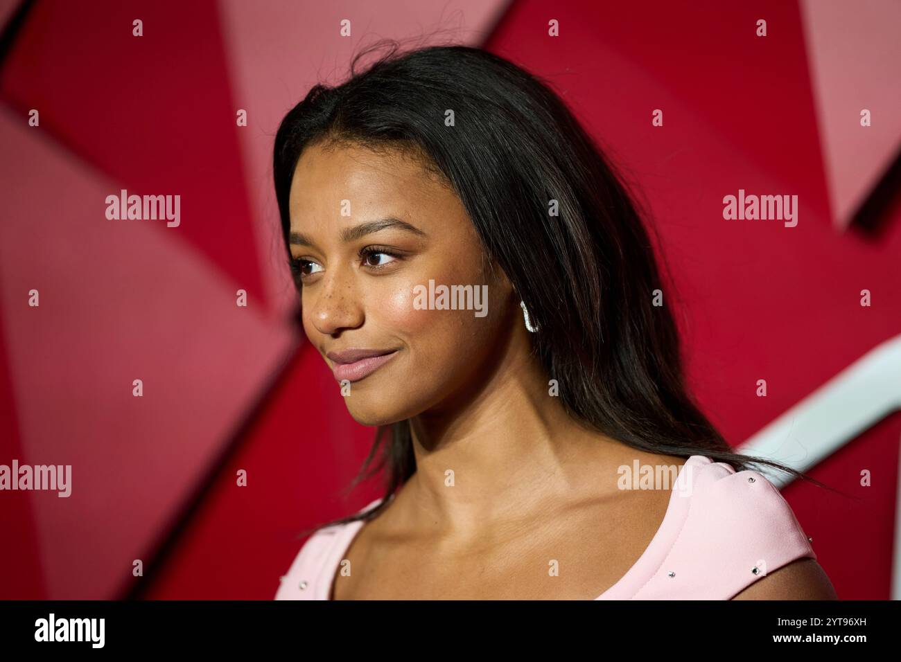 Shalom Brune-Franklin poses for photographers upon arrival at The ...