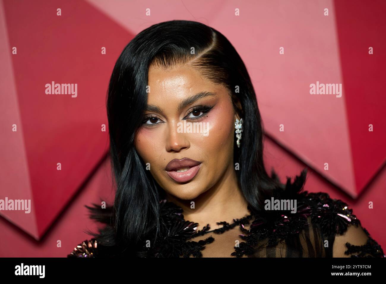 Ella Thomas poses for photographers upon arrival at The Fashion Awards ...