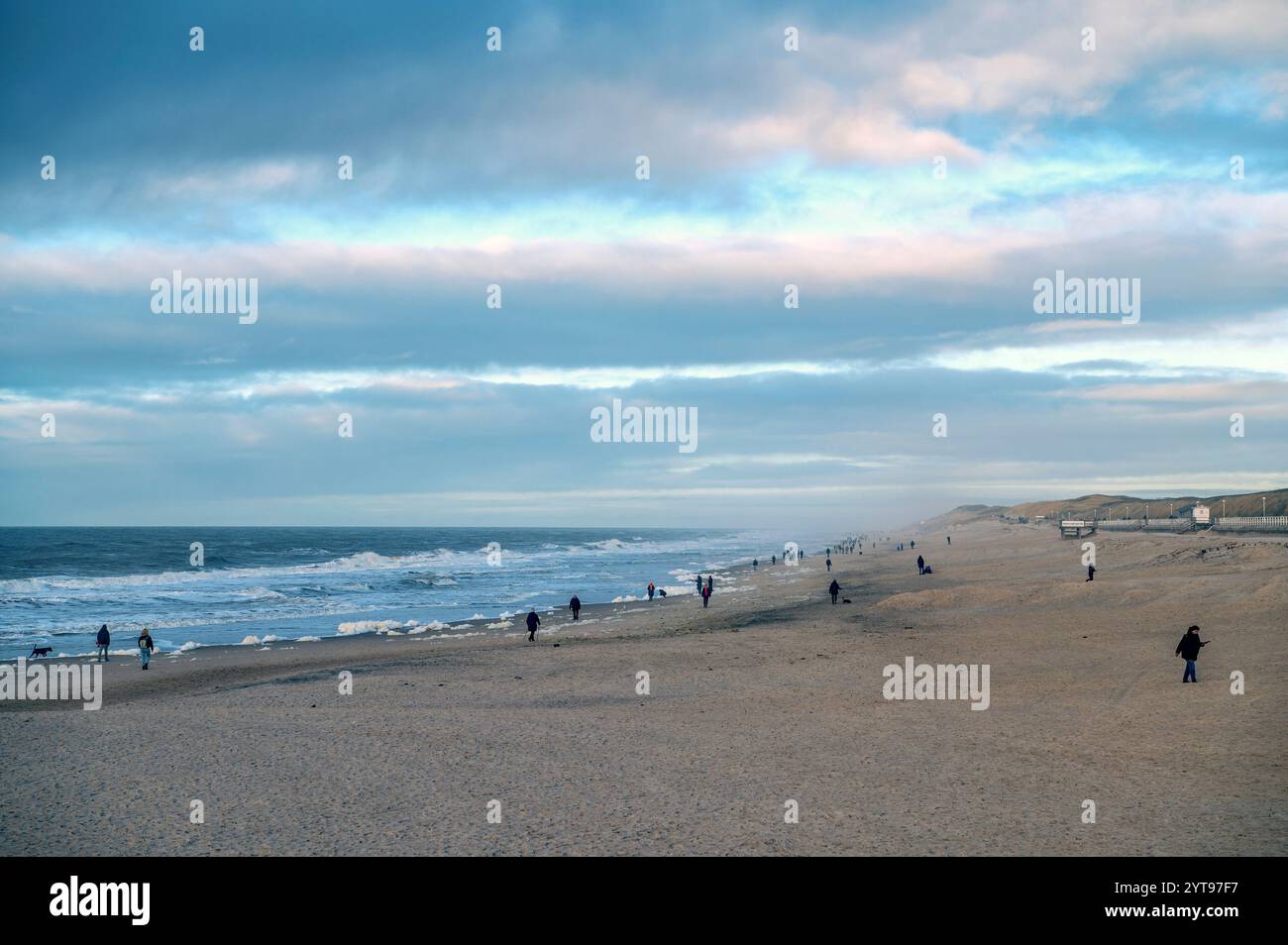 Beach section on the North Sea coast Stock Photo - Alamy