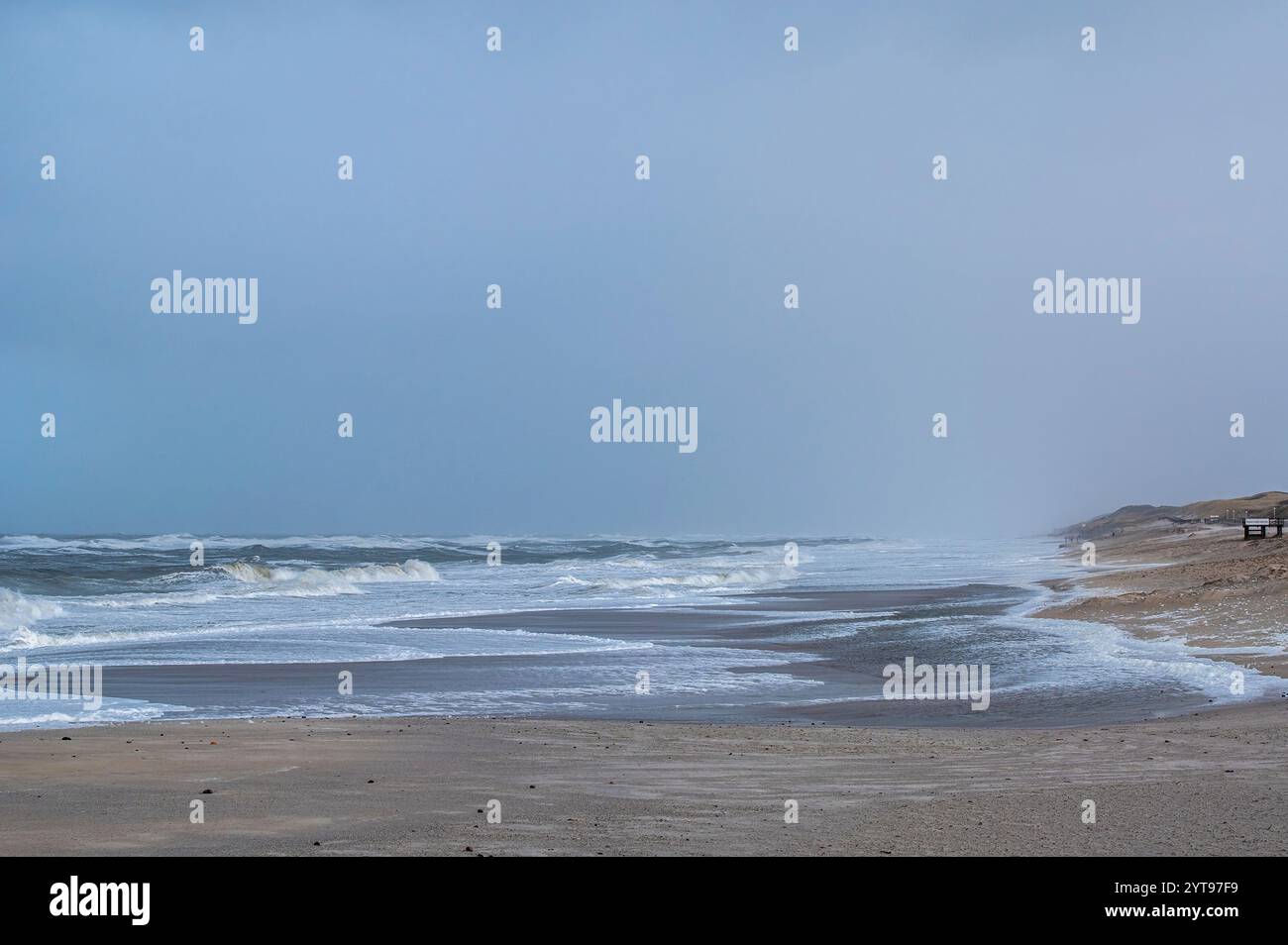 Storm depression on the North Sea coast Stock Photo - Alamy
