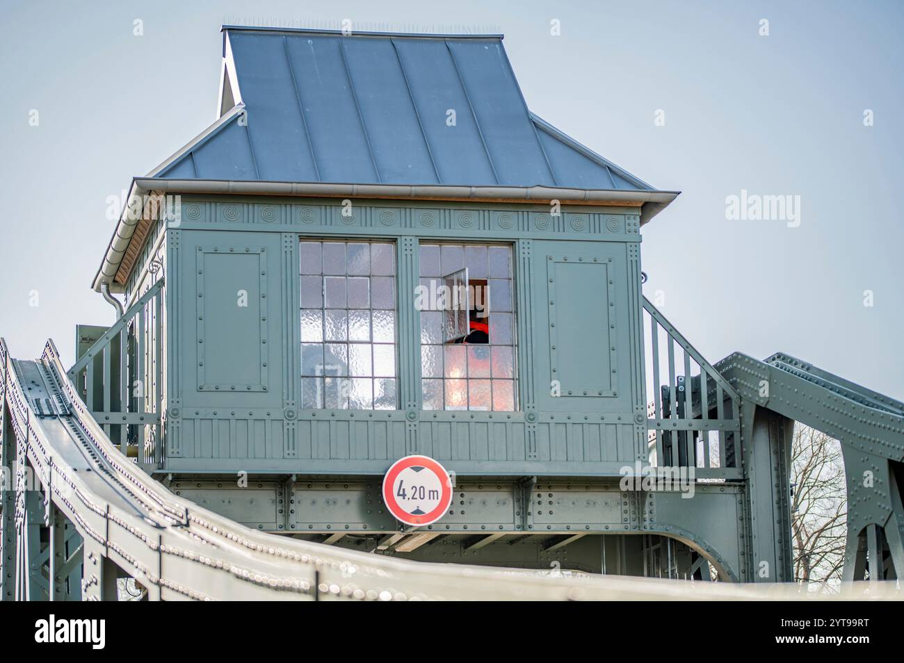 Engine house of the Deutz swing bridge Stock Photo - Alamy
