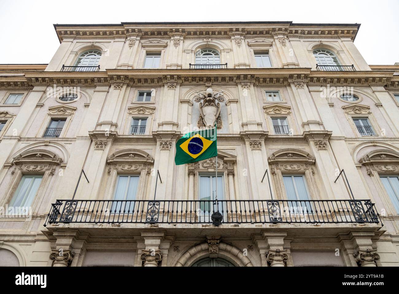 View of the Brazilian Embassy in Italy, located at Piazza Navona in ...