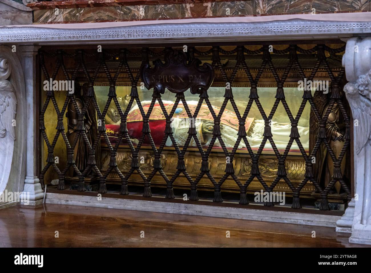 Vatican City - Nov 14th, 2024: The tomb of Pope Pius X inside St. Peter ...