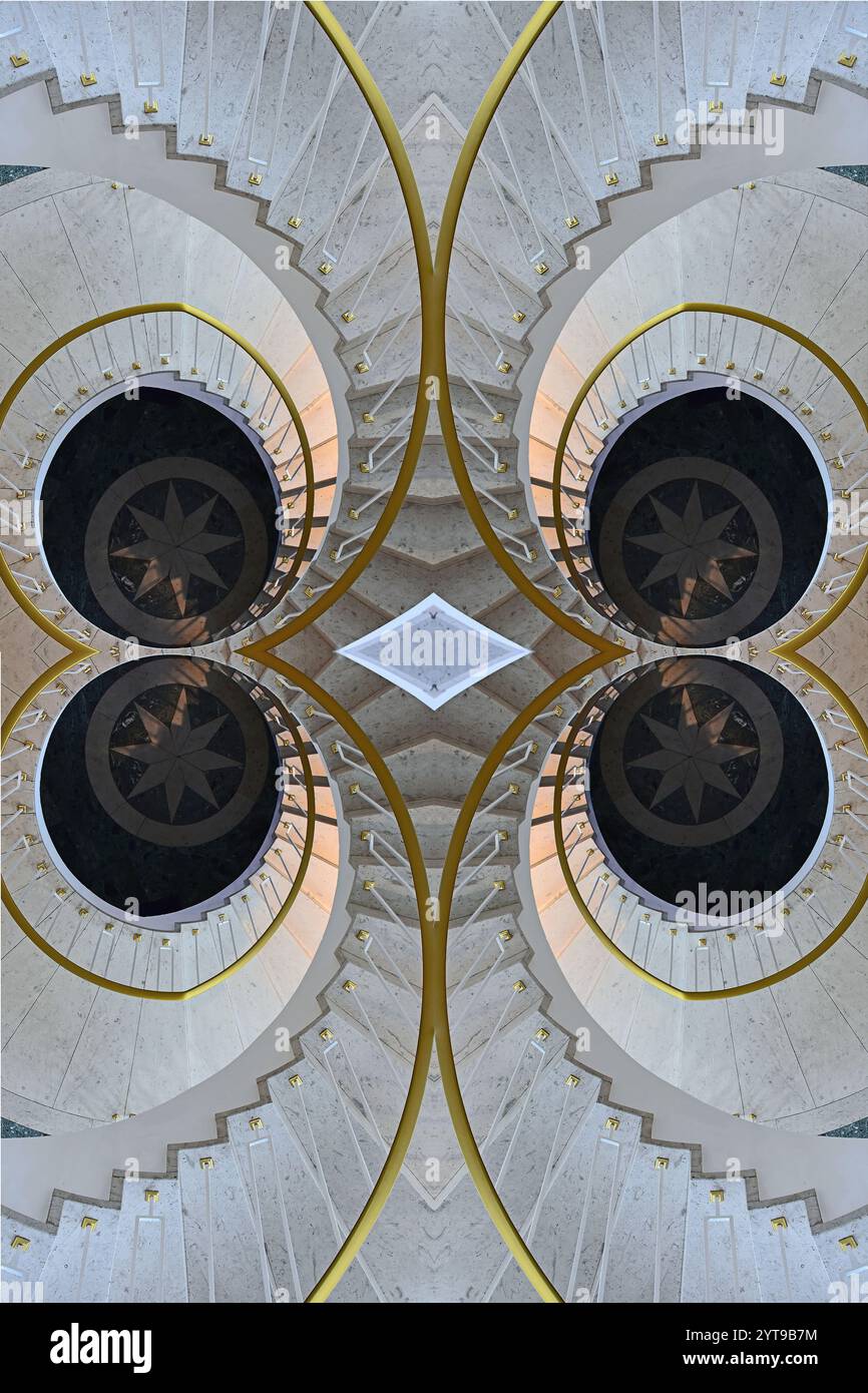 Photo collage the spiral staircase hi-res stock photography and images ...