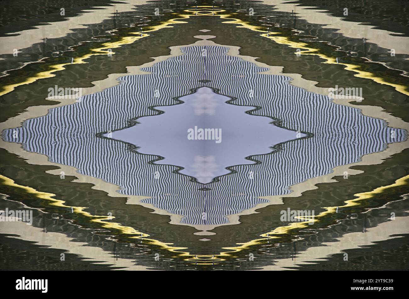 Photo collage - water lines Stock Photo - Alamy