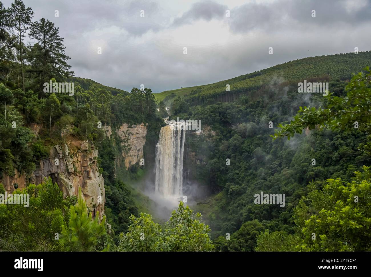 Karkloof waterfall in midlands meander KZN south africa Stock Photo - Alamy