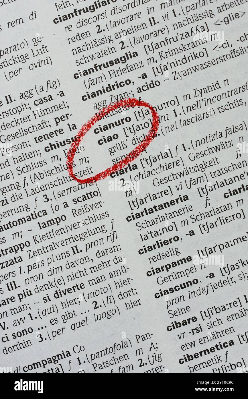 Connotation dictionary hi-res stock photography and images - Alamy