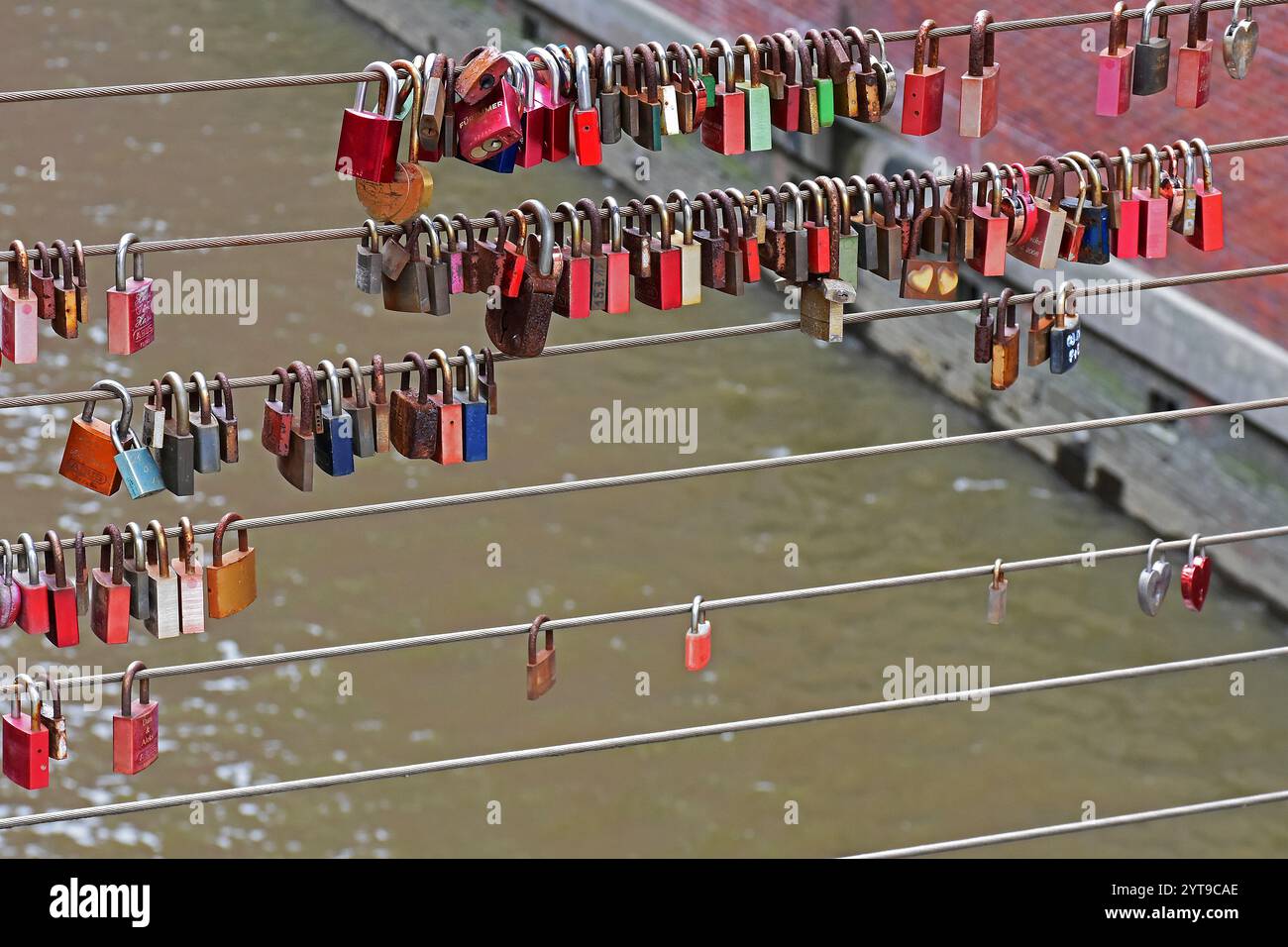Close up padlocks hanging hi-res stock photography and images - Alamy