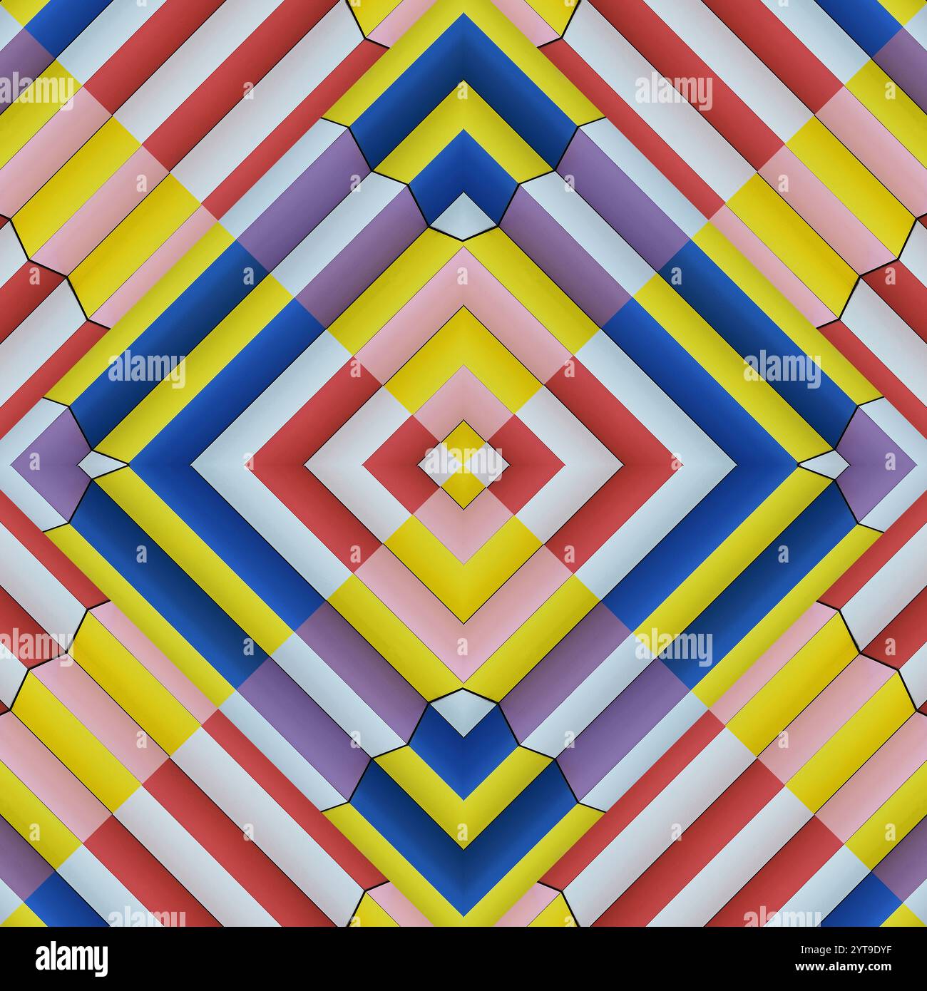 Photo collage Colorful pattern in a square Stock Photo - Alamy