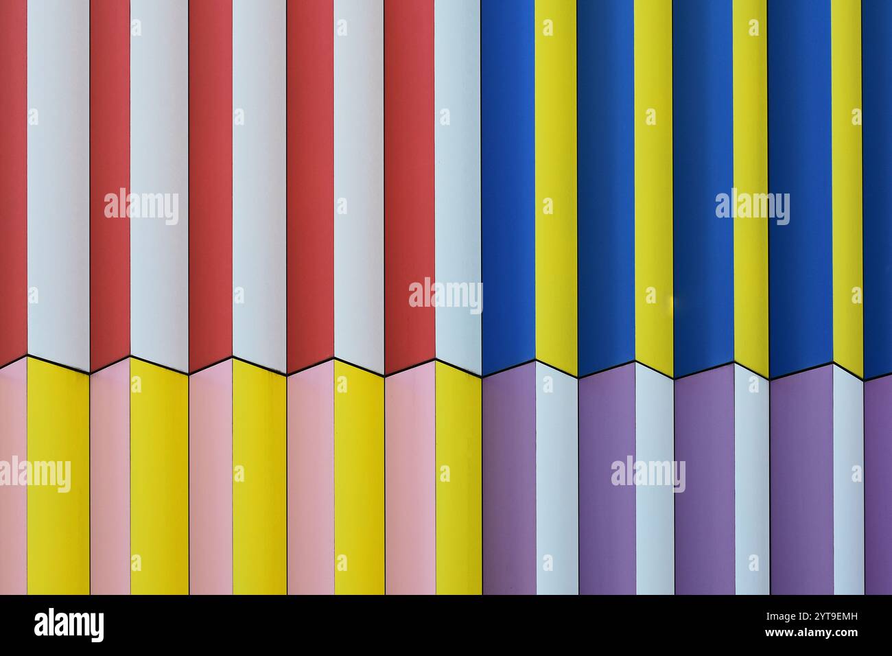 Colorful facade cladding Stock Photo - Alamy