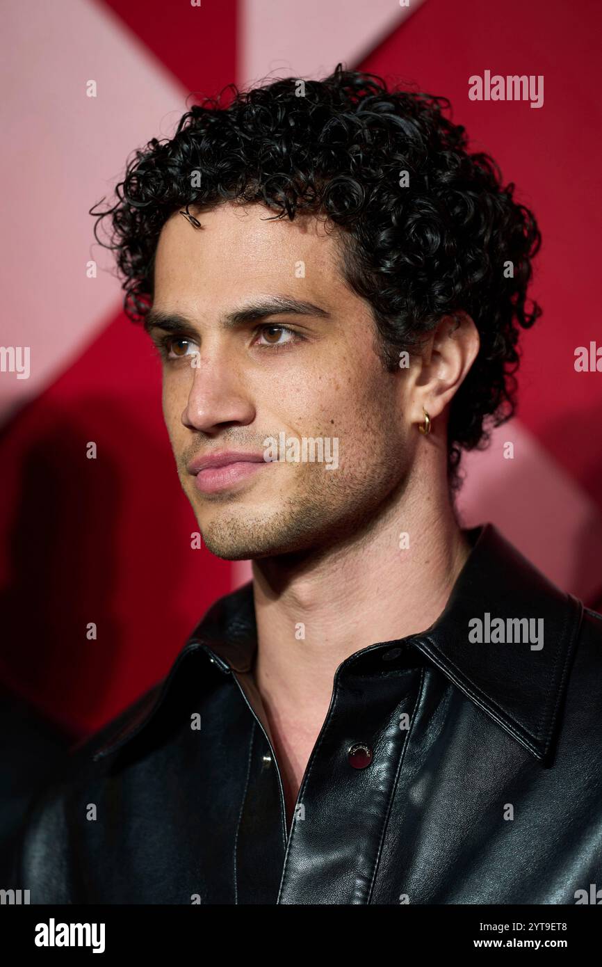 Ashton Gohil poses for photographers upon arrival at The Fashion Awards ...