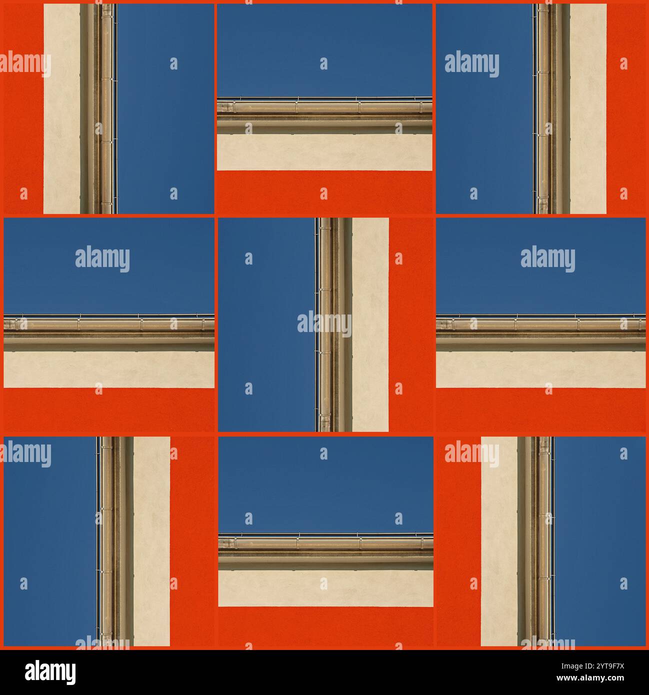 Photo collage facade stripes Stock Photo - Alamy