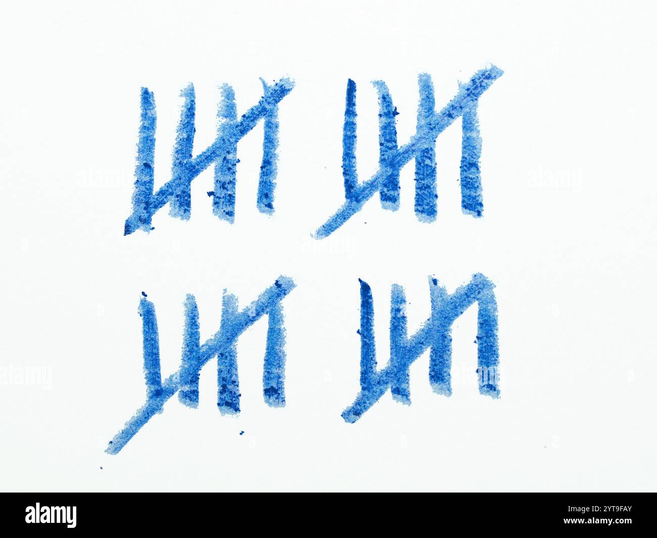 Twenty tally marks Stock Photo - Alamy