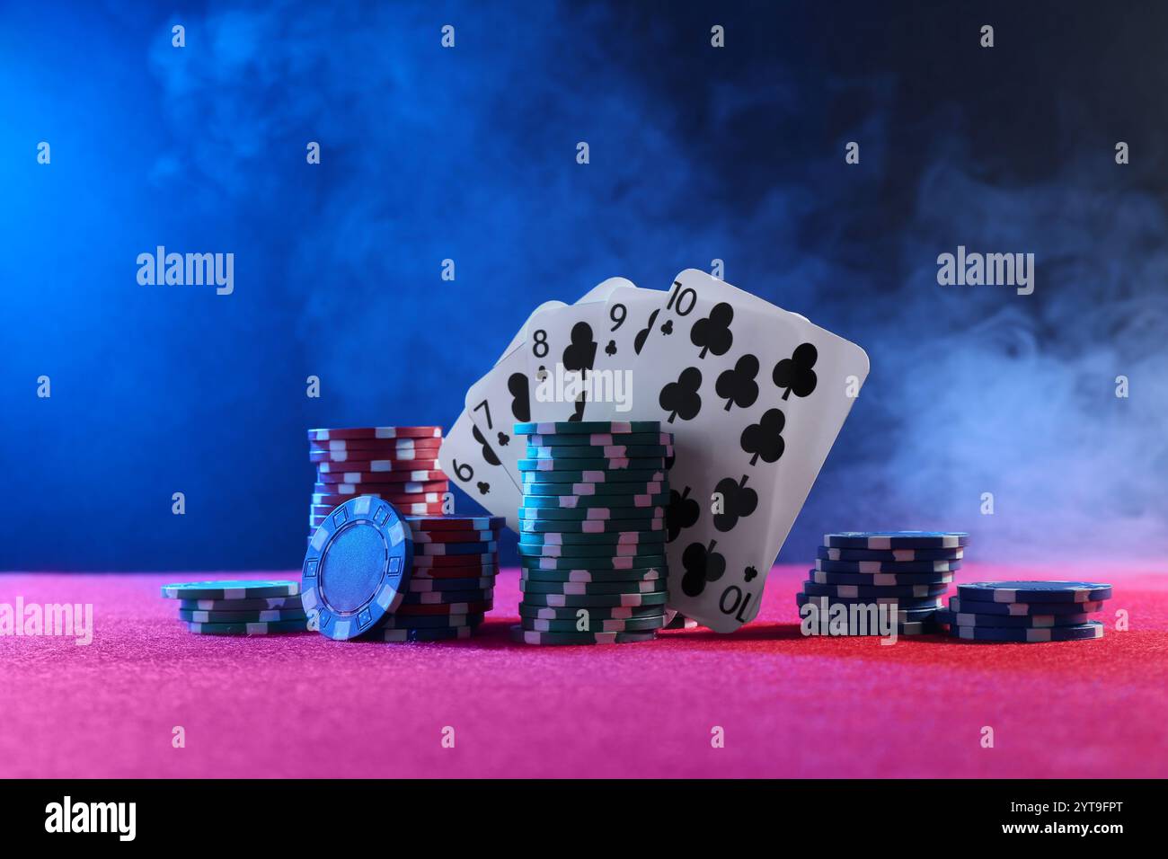 Pink poker chips hi-res stock photography and images - Alamy