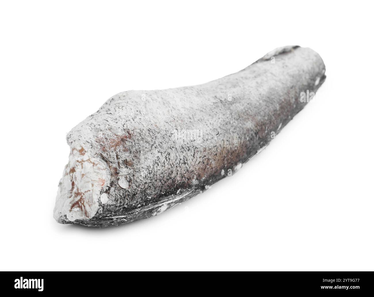 One frozen hake fish isolated on white Stock Photo - Alamy