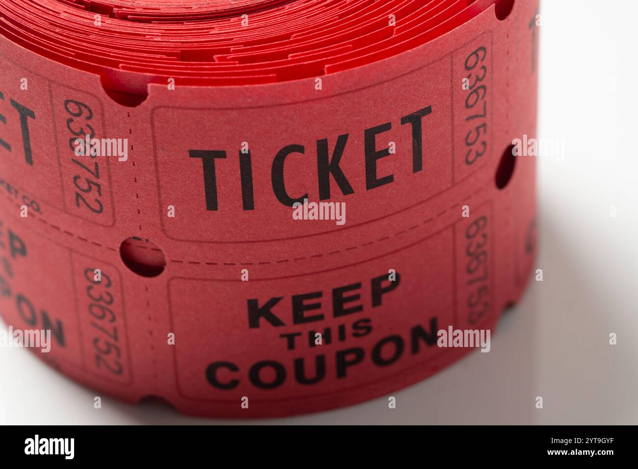 Roll of entry tickets hi-res stock photography and images - Alamy