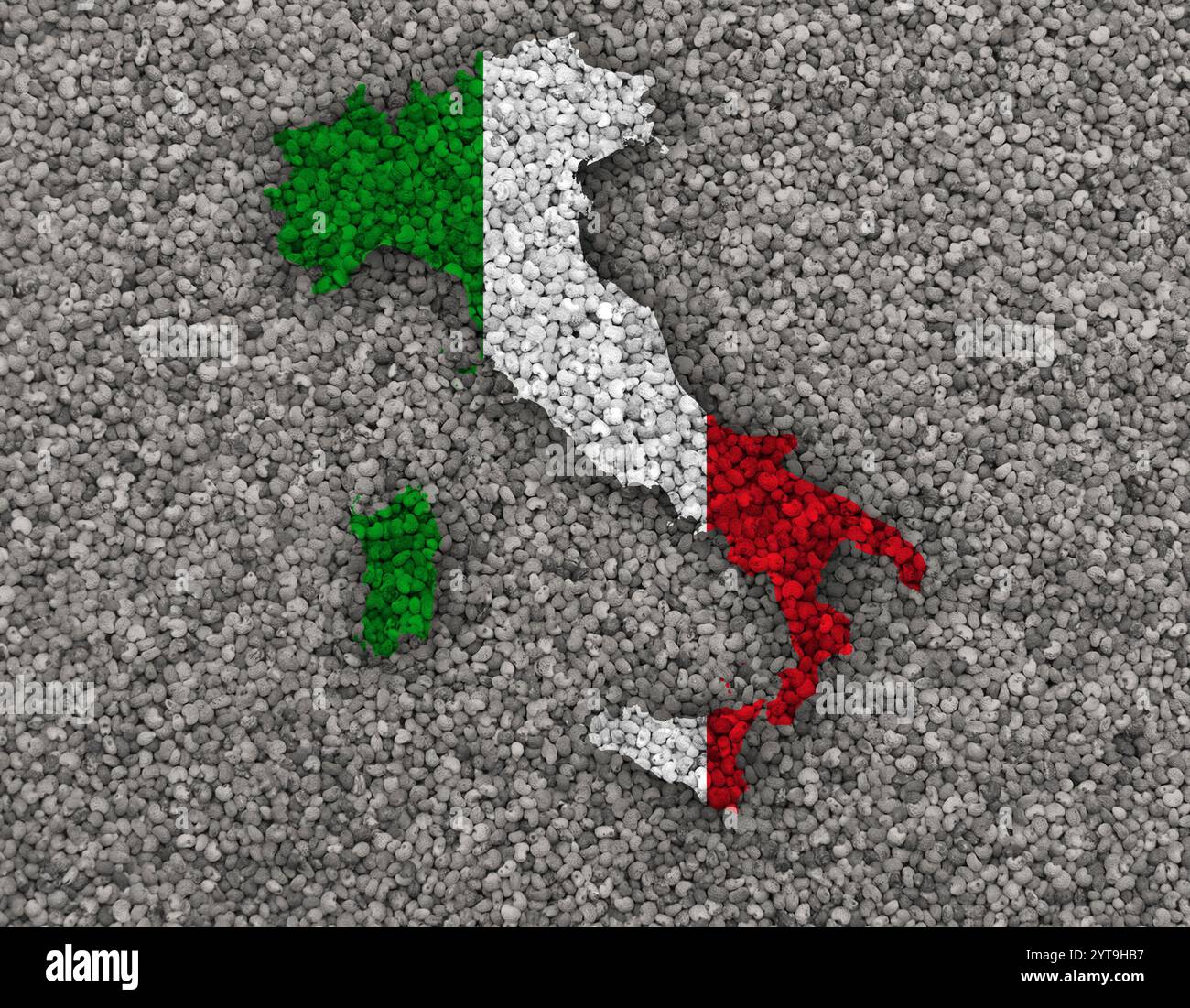 Map of Italy on texture Stock Photo - Alamy