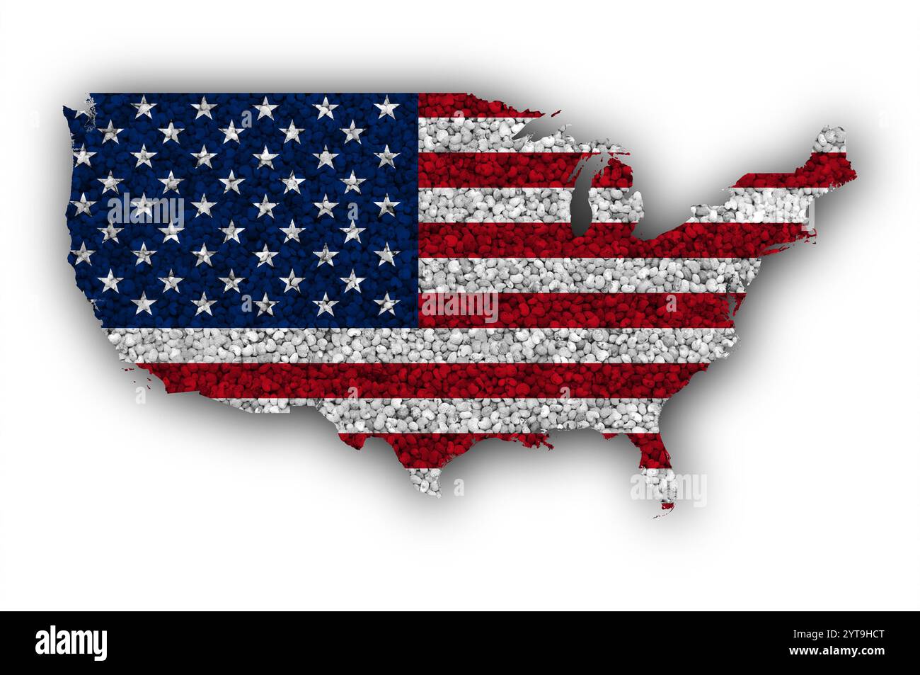 Usa map silhouette outline Cut Out Stock Images & Pictures - Alamy