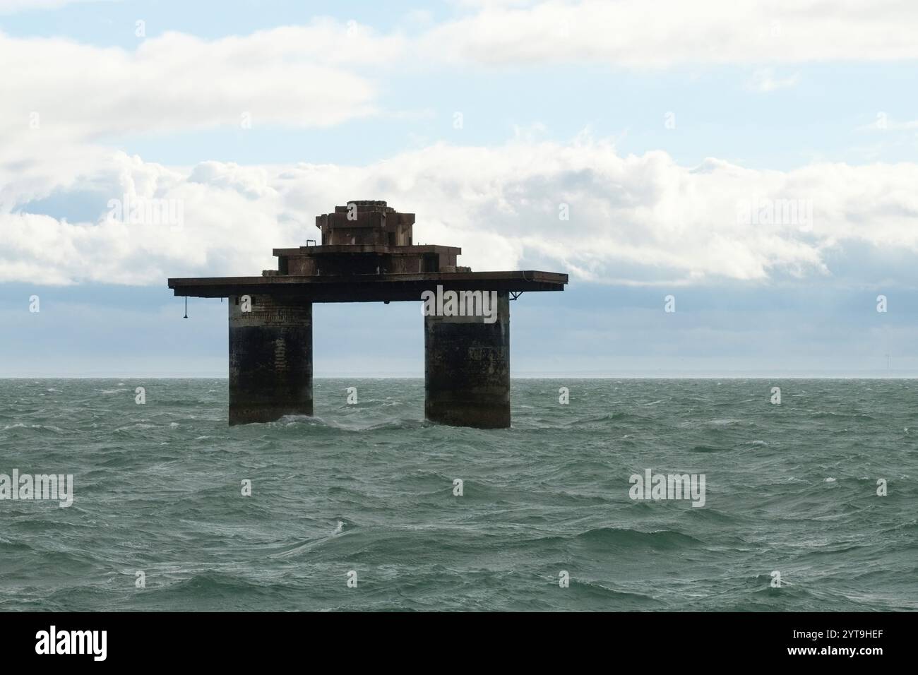 Knock John sea fort shot on an overcast and rainy day, designed by Guy ...
