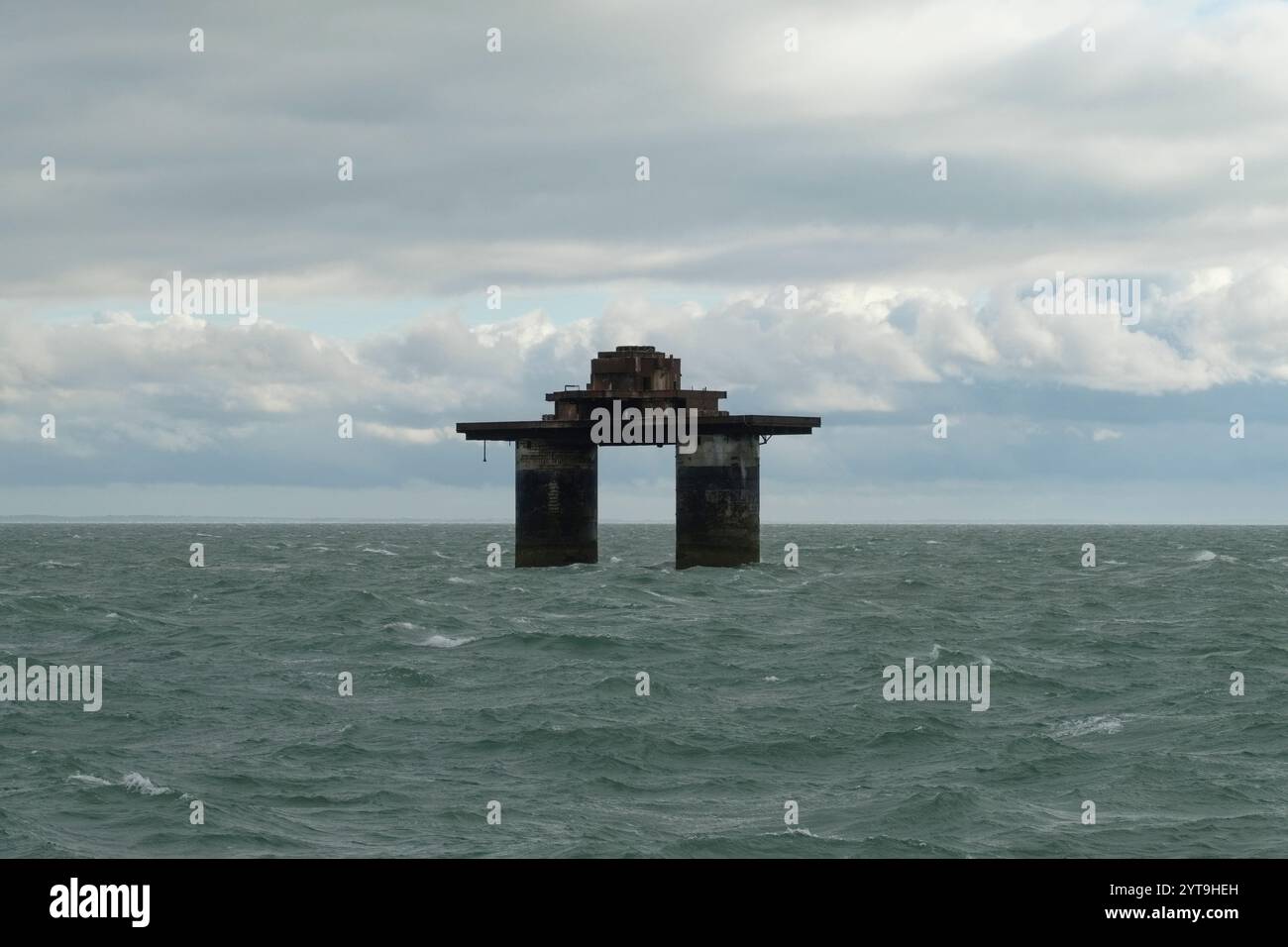 Knock John sea fort shot on an overcast and rainy day, designed by Guy ...